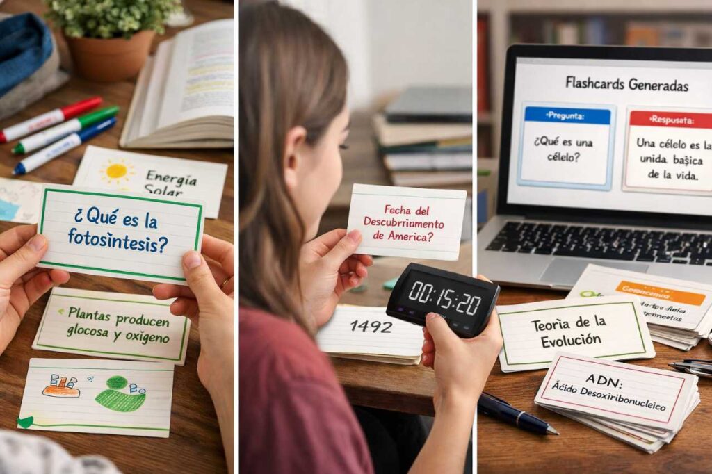 Flashcards para estudiar 【Guía fácil y sencilla + IA】